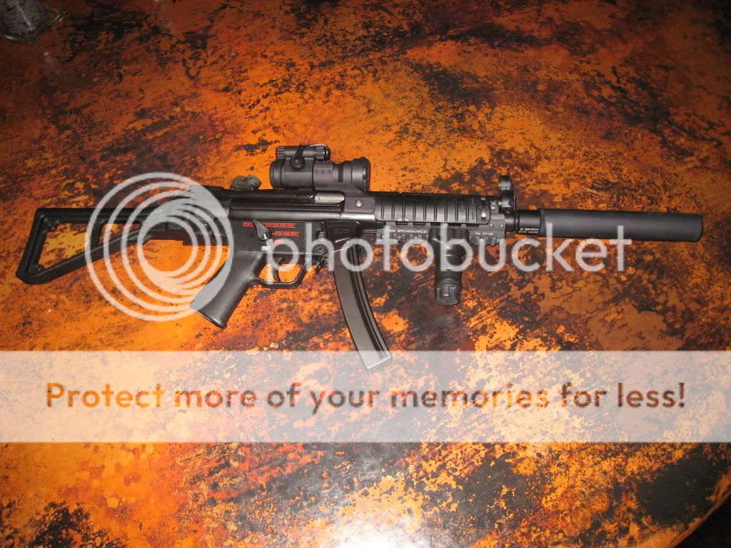 KAC rail w/ Aimpoint mount on MP5/HK33 opinions?, cutting down the front sight hood? | HKPRO Forums