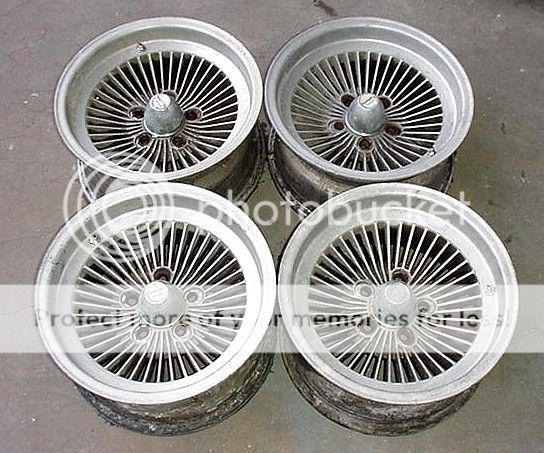 AMERICAN RACING VINTAGE SET OF 4 15" TURBINE / HURRICANE / CYCLONE ...